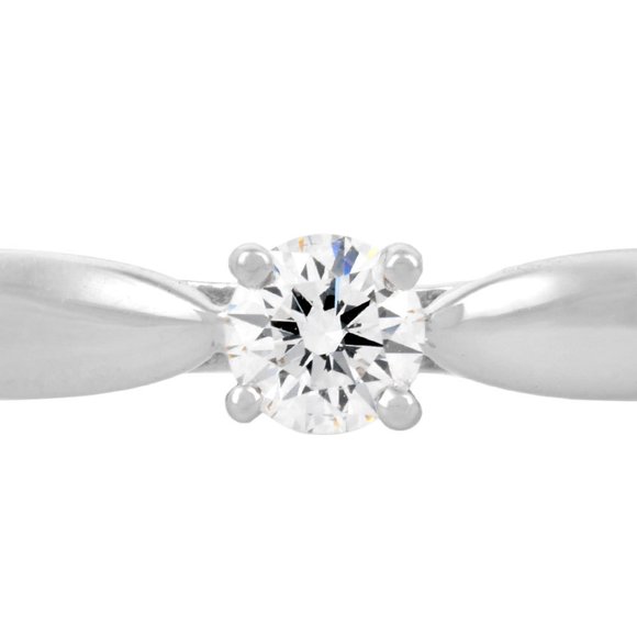 Tiffany & Co. | Jewelry | Tiffany Tiffanyco Harmony Diamond 8ctfvvs23ex Solitaire Ring Pt950 65 ...